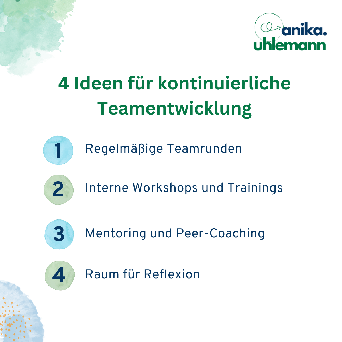 4 Ideen zur kontinuierlichen Teamentwicklung - Teamentwicklung selbst ...